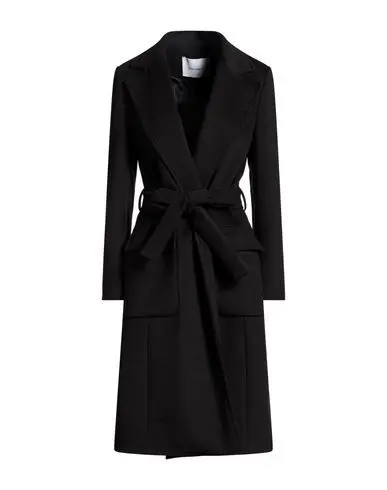 FRACOMINA Belted Brushed-felt Coat - Black