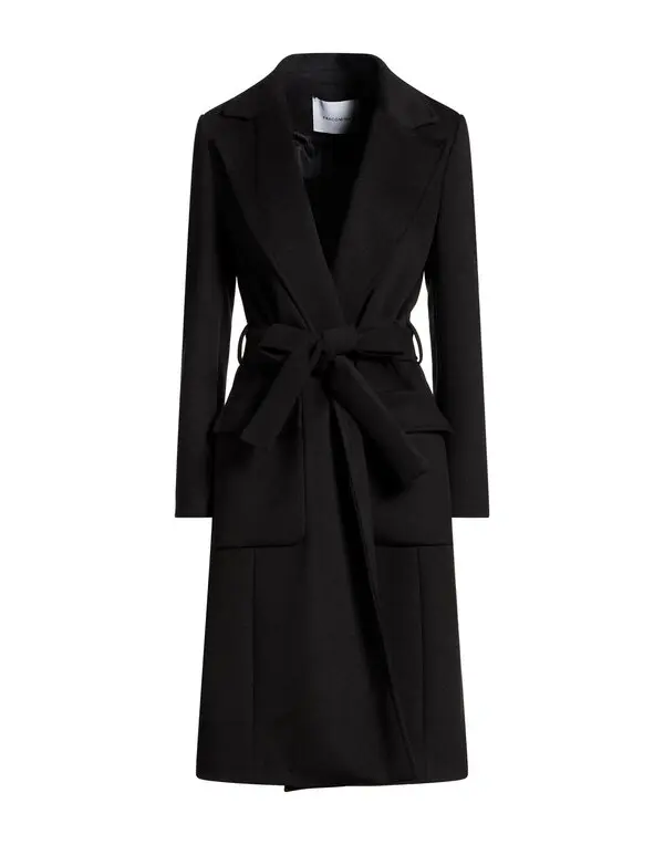 FRACOMINA Belted Brushed-felt Coat - Black