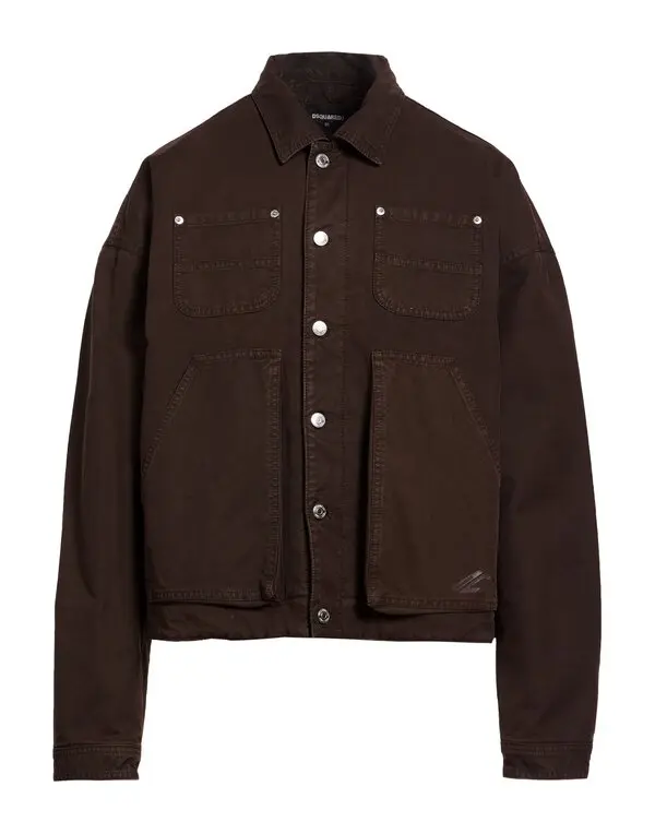 Dsquared2 Casual Cotton Canvas Jacket - Brown