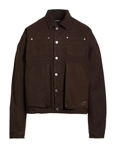 Dsquared2 Casual Cotton Canvas Jacket - Chocolate Brown