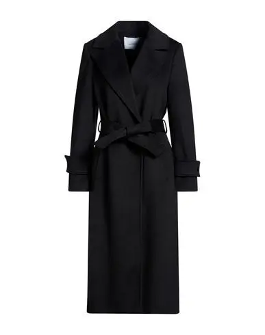 FRACOMINA Belted Double-breasted Coat - Black
