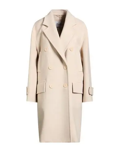 Max Mara Double-breasted Coat In Light Virgin Wool And Cashmere - Grey