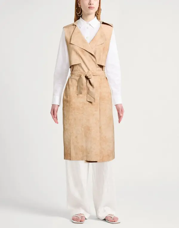 Chiara Boni La Petite Robe Sleeveless Trench Coat In Stretch Jersey