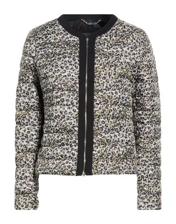 MOORER Puffer Jacket In Leopard-print Polyamide