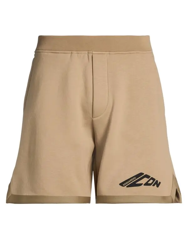 Dsquared2 Cotton Polyester Athletic Shorts - Camel