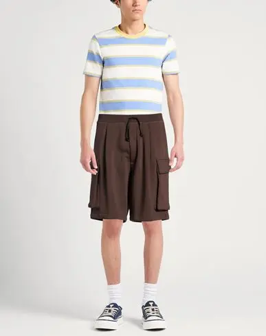 Dsquared2 Chocolate Cotton Polyester Cargo Shorts - Brown
