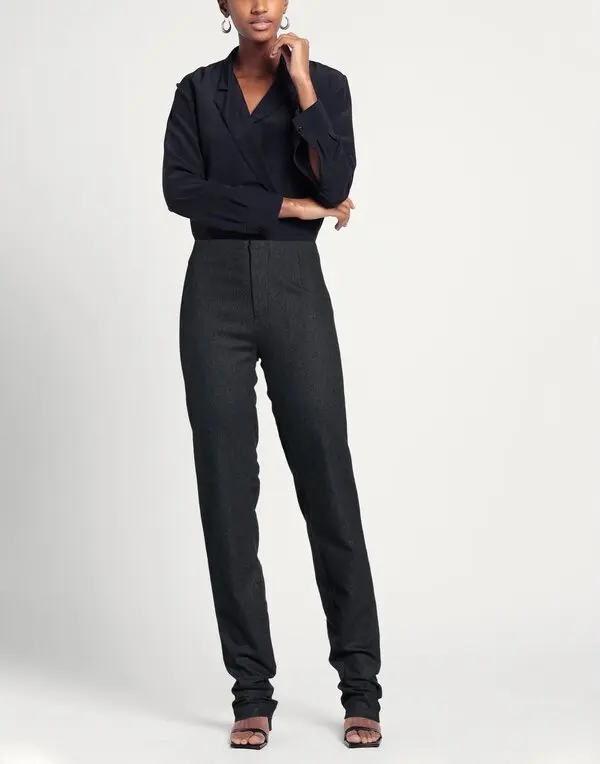 THE FRANKIE SHOP Straight-leg Flannel Pants - Grey