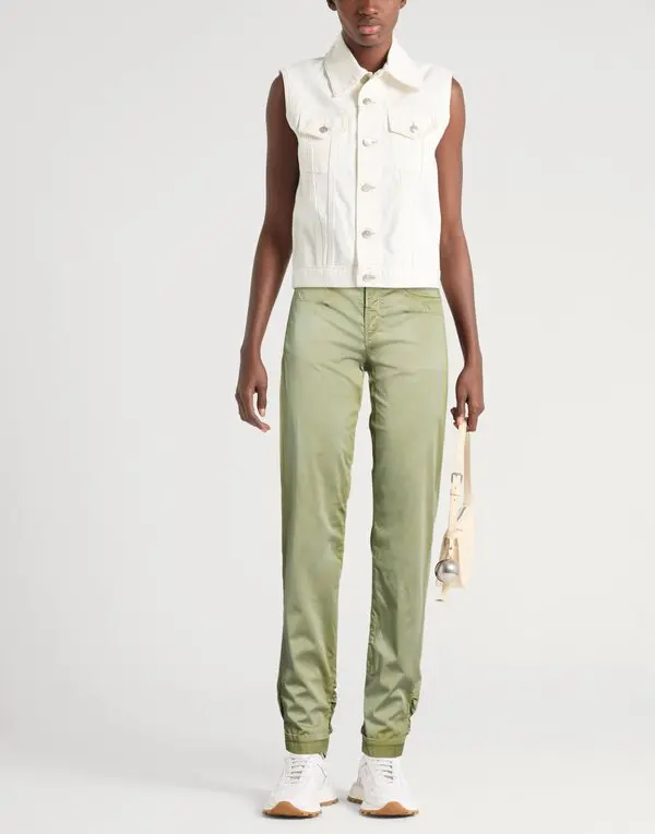 High Tapered Trousers With Designer Plaque