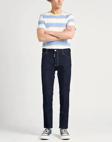 Dsquared2 Jeans In Cotton, Elastane, And Cow Leather