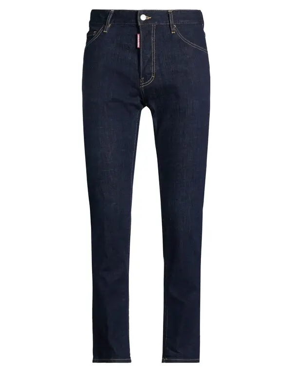 Dsquared2 Jeans In Cotton, Elastane, And Cow Leather
