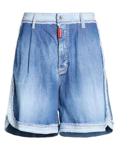 Dsquared2 Denim Shorts With Stretch Fabric - Blue