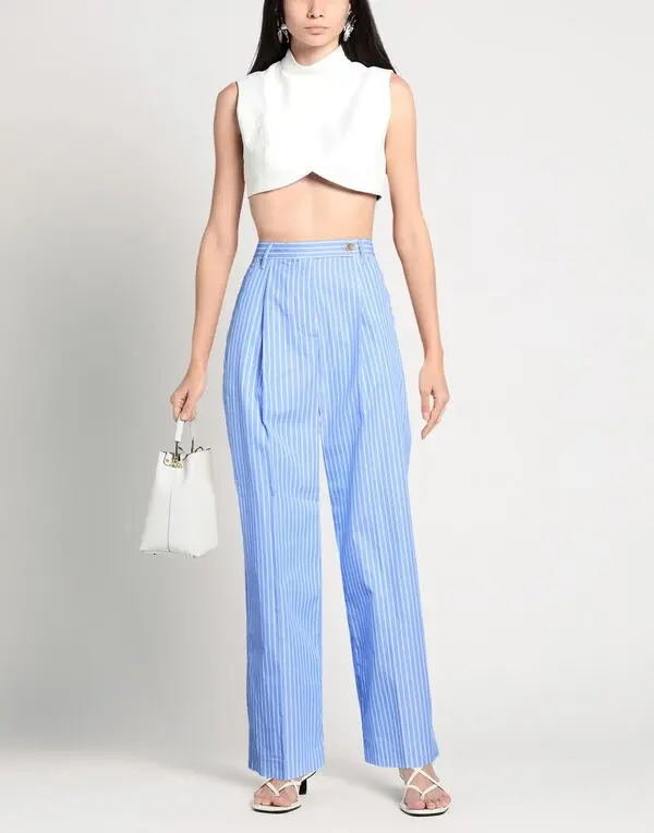 DEPARTMENT 5 Sky Cotton Wide-leg Pants With Stripes