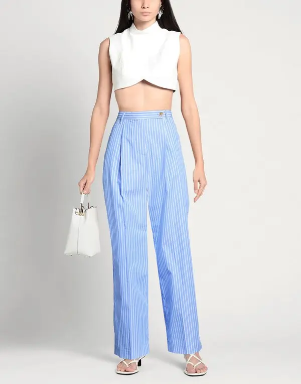 DEPARTMENT 5 Sky Cotton Wide-leg Pants With Stripes