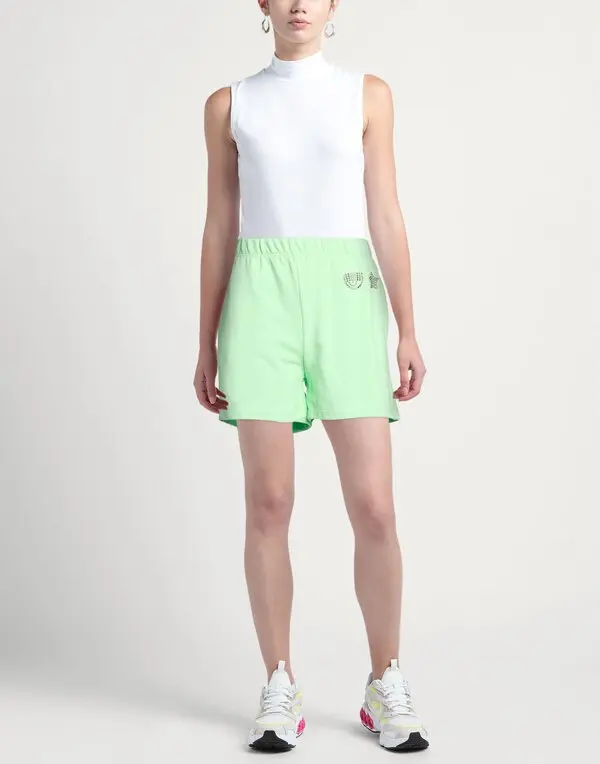CHIARA FERRAGNI Athletic High-waisted Shorts - Light Green