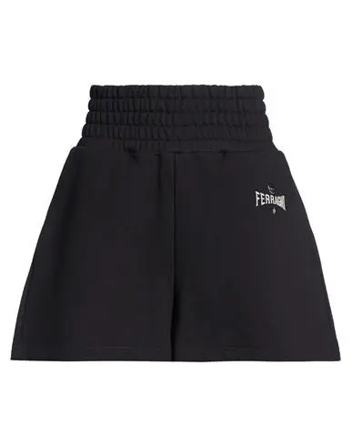 CHIARA FERRAGNI Cotton French Terry High Waisted Shorts