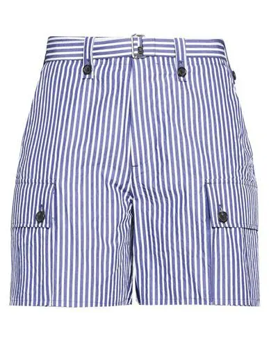 DEPARTMENT 5 Striped Cotton Cargo Shorts - Navy