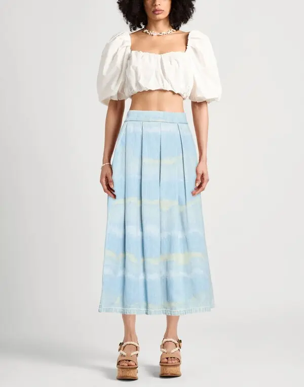 DEPARTMENT 5 Denim Pleated Skirt