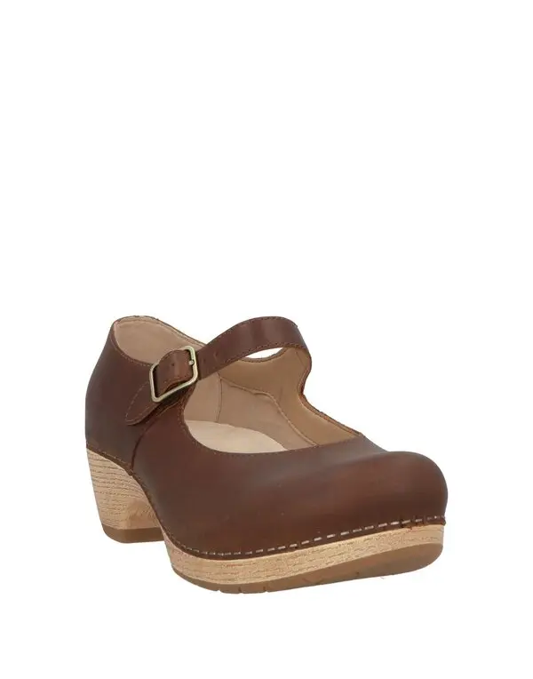 Dansko Leather Clogs - Brown