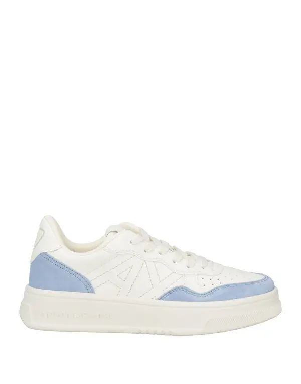 Armani Exchange Two-tone Suede Trim Sneakers - Blue