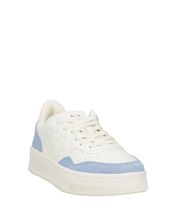 Armani Exchange Two-tone Suede Trim Sneakers - Blue