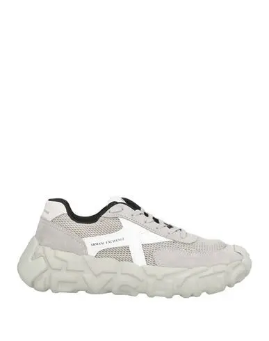 Armani Exchange Light Pigskin And Polyester Sneakers