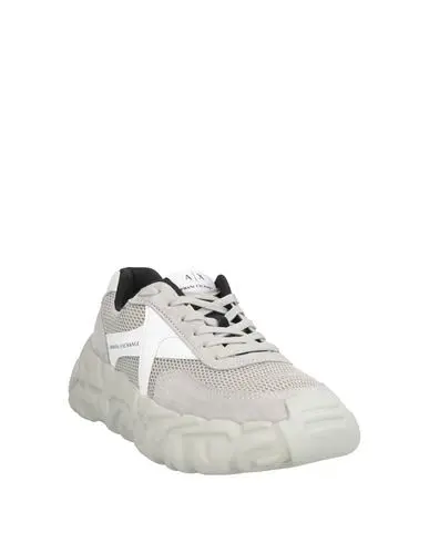 Armani Exchange Light Pigskin And Polyester Sneakers