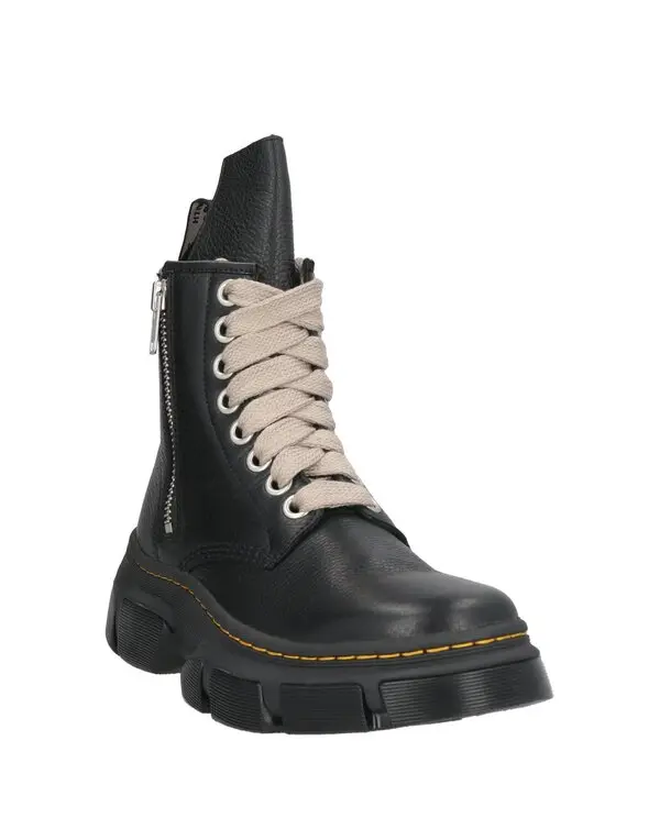 DR. MARTENS X RICK OWENS Leather Ankle Boots