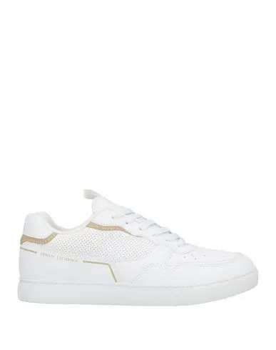 Armani Exchange Low-top Sneakers With Logo And Piped Trims