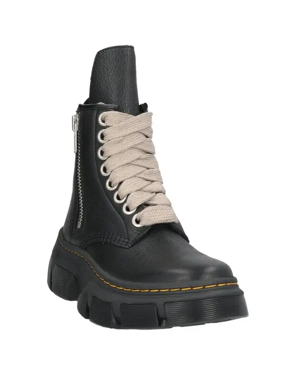 DR. MARTENS X RICK OWENS Leather Ankle Boots