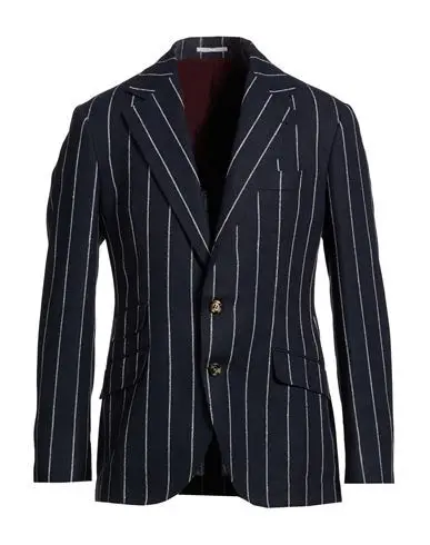 Brunello Cucinelli Single-breasted Striped Tweed Blazer