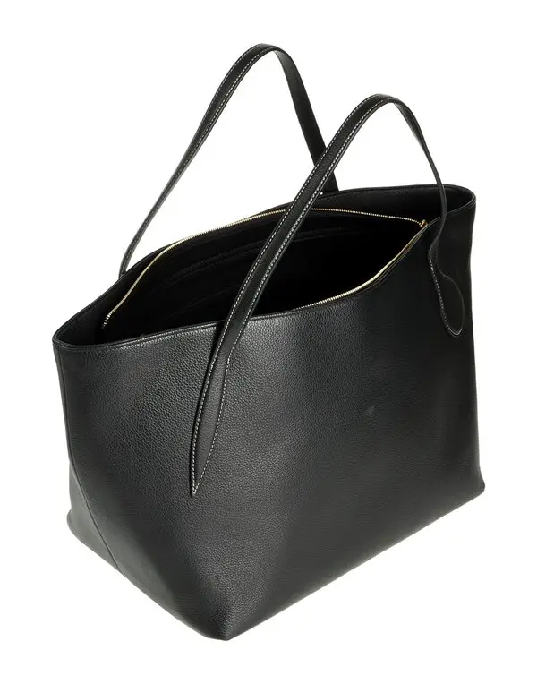 LIFFNER Pebbled-leather Tote Bag - Black