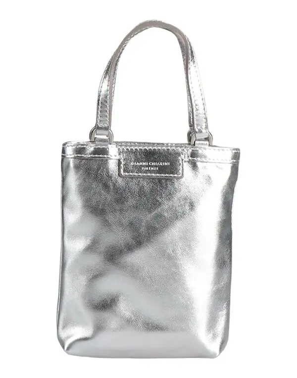 GIANNI CHIARINI Metallic Leather Mini Bag - Silver