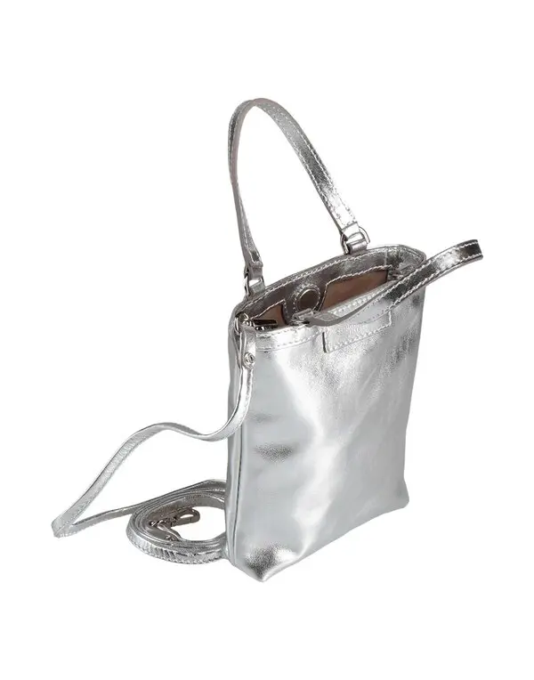 GIANNI CHIARINI Metallic Leather Mini Bag - Silver