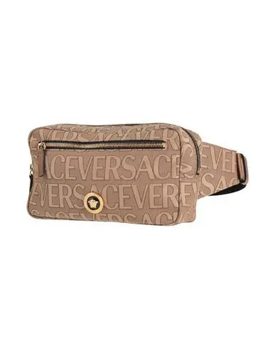 Versace Logo-print Jacquard Belt Bag - Brown