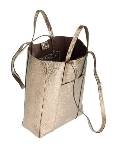 GIANNI CHIARINI Metallic Pebbled Leather Shopper Bag