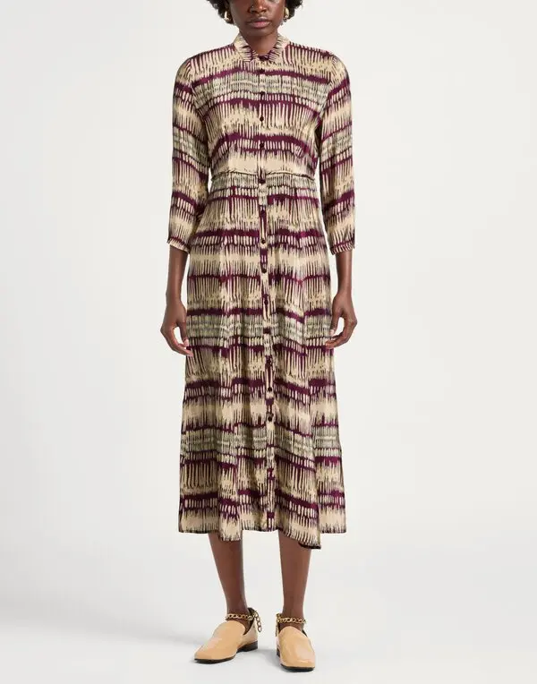 Ba&sh Crepe Midi Shirt Dress