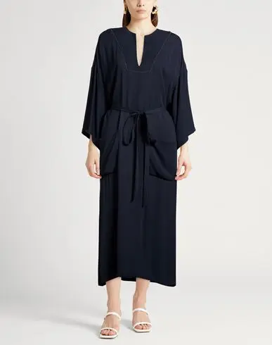 Fabiana Filippi Midi Flared Dress - Navy