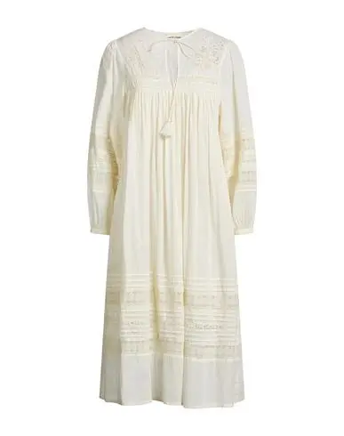 Antik Batik Cotton Broderie Anglaise Midi Dress - Cream