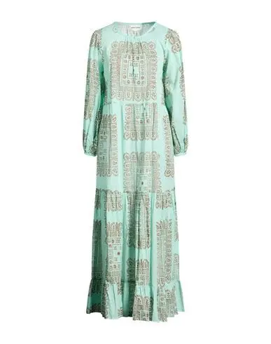 Antik Batik Maxi Cotton Dress - Light Green