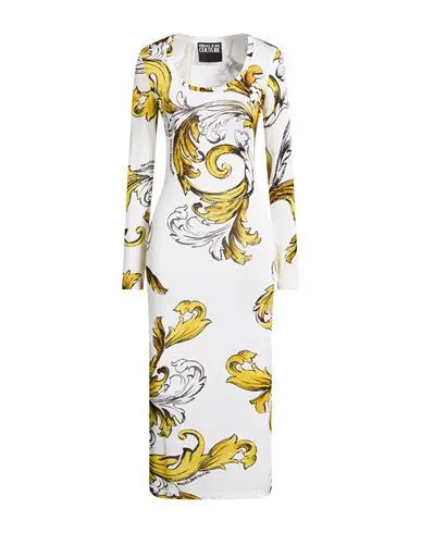 Versace Midi Bodycon Dress - White