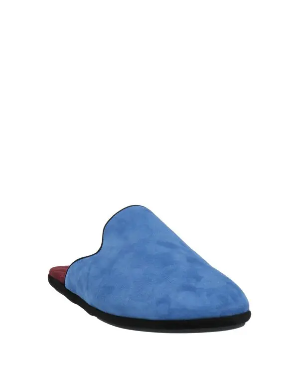 Dolce & Gabbana House Slippers In Goat Skin - Azure