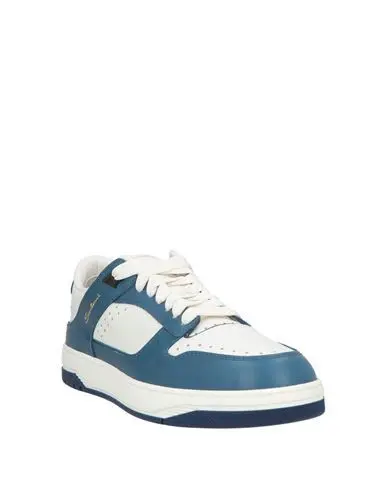 Santoni Low-top Leather Sneakers - Blue