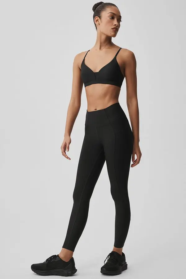 Alo Yoga Airlift High-waist 7/8 Fine Line Legging - Black