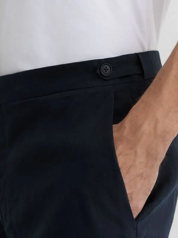REISS Kin Classic Fit Tailored Linen Trousers