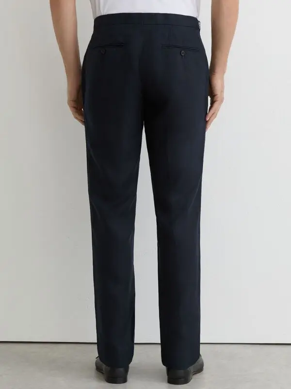REISS Kin Classic Fit Tailored Linen Trousers