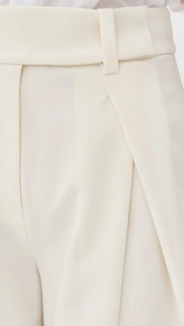 FAVORITE DAUGHTER Pleated Suiting Trousers - Ivory