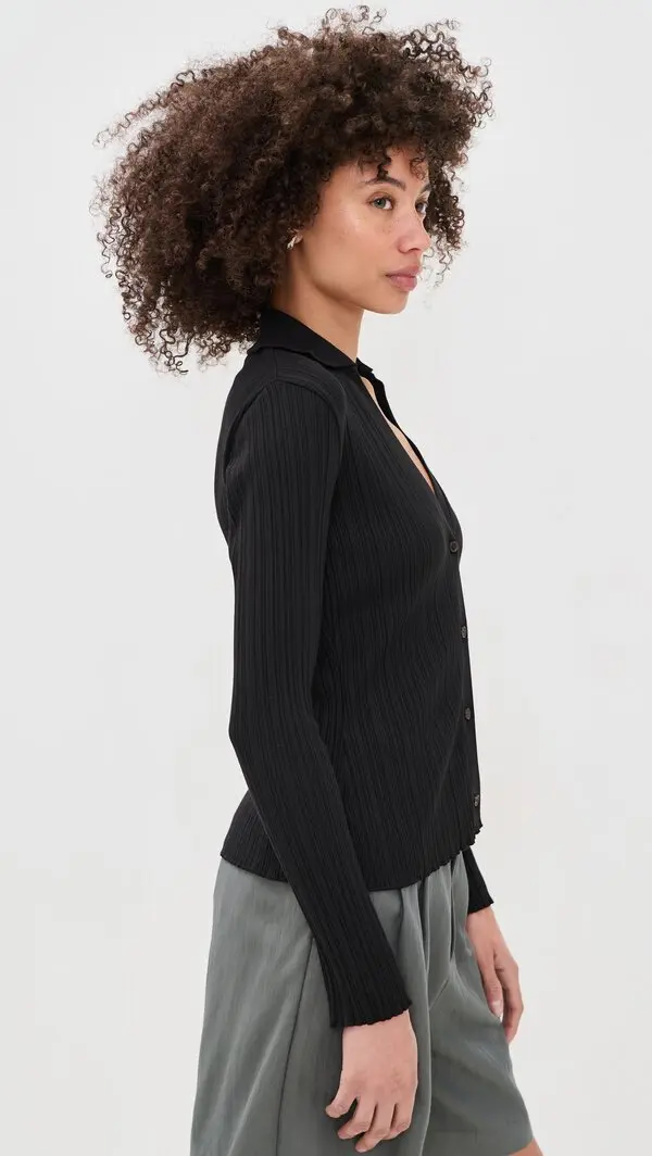 Vince Variegated Rib Polo