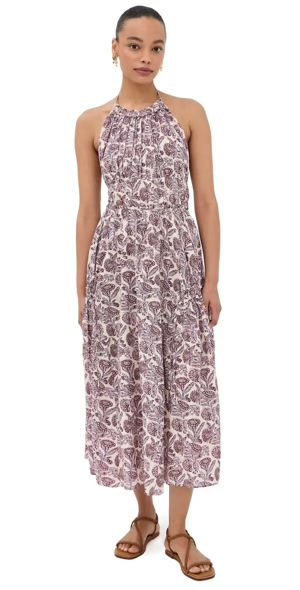 Ulla Johnson Anelise Halter Midi Dress - Meadow