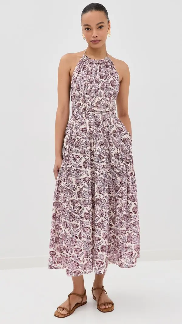 Ulla Johnson Anelise Halter Midi Dress - Meadow