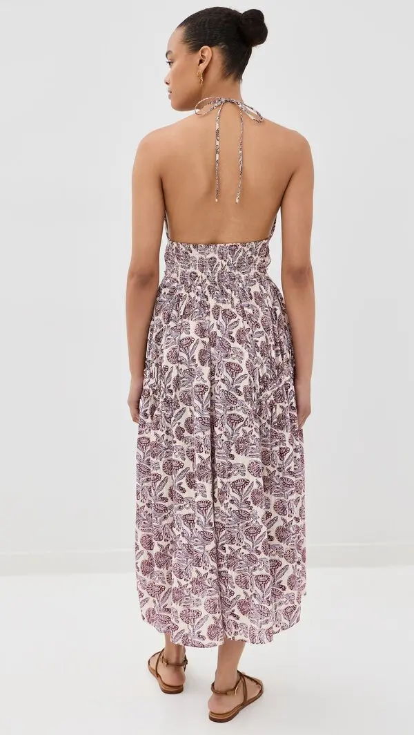 Ulla Johnson Anelise Halter Midi Dress - Meadow